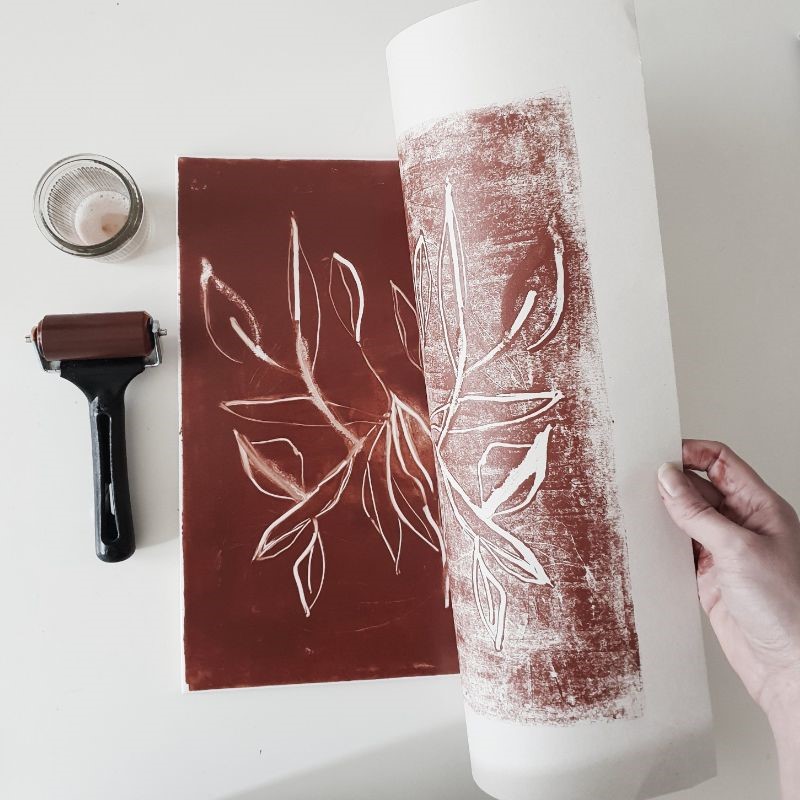 Mono printing - FACES of Clevedon